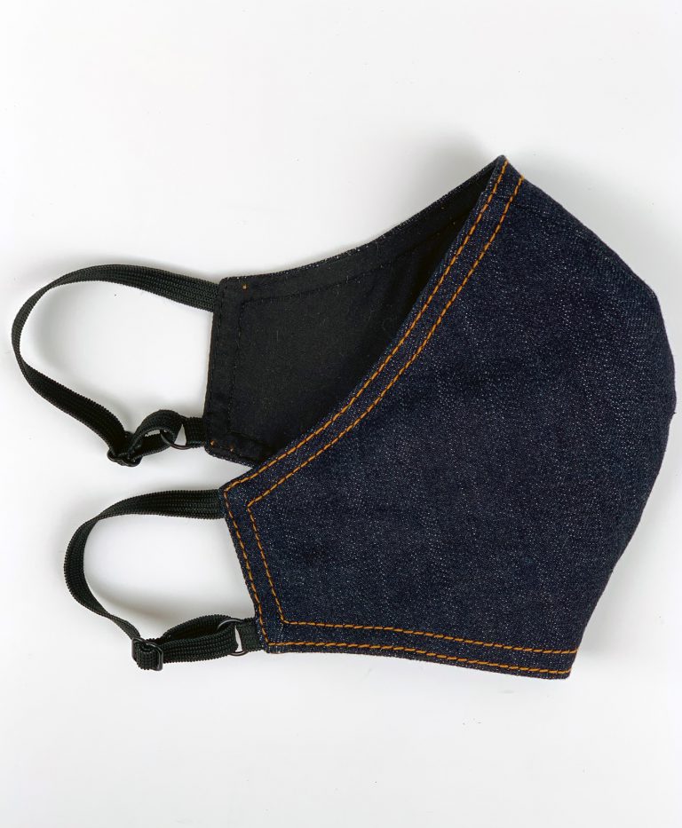 Denim face mask by Studio Heijne